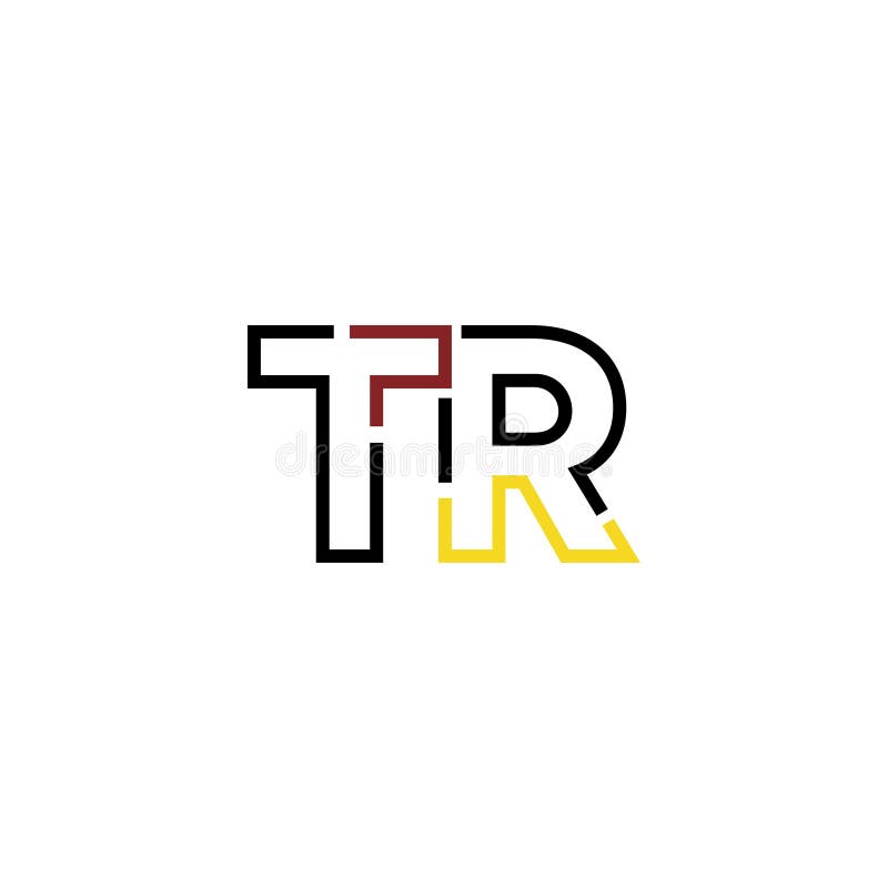 Letter TR Simple Logo Icon Design Vector. Stock Vector - Illustration ...