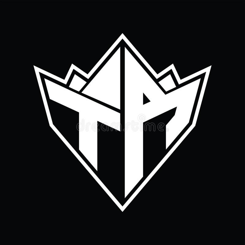 TR Logo Monogram Design Template Stock Vector - Illustration of white ...