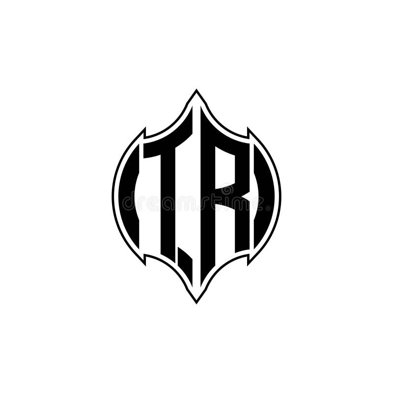 TR Logo Monogram Geometric Shield Shape Style Stock Vector ...