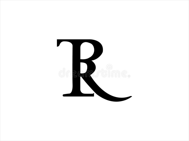 Tr logo stock vector. Illustration of calligraphic, marketing - 324373358