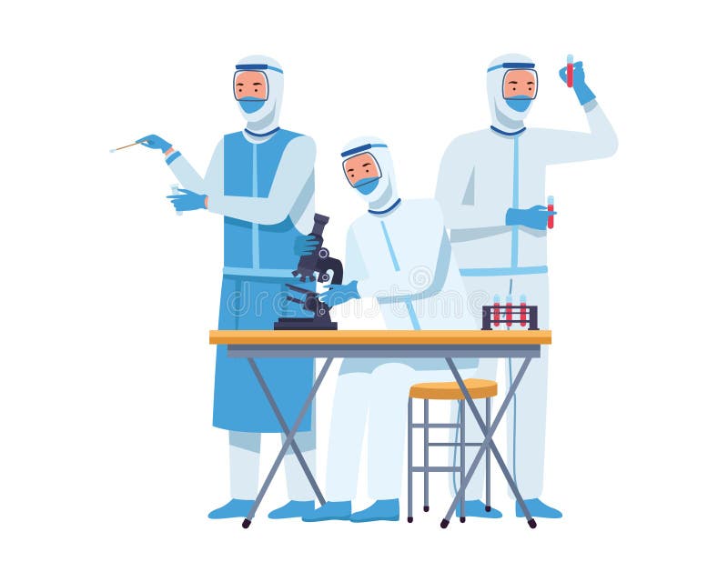 Trabajadores De Laboratorio Ilustración del Vector - Ilustración de ...