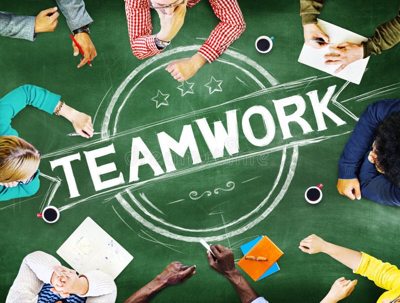 Trabajo En Equipo Team Collaboration Cooperation Concept Imagen de ...