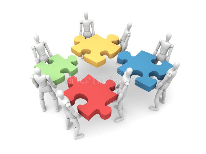 Trabajos colectivos stock de ilustración. Ilustración de rinda - 4229313