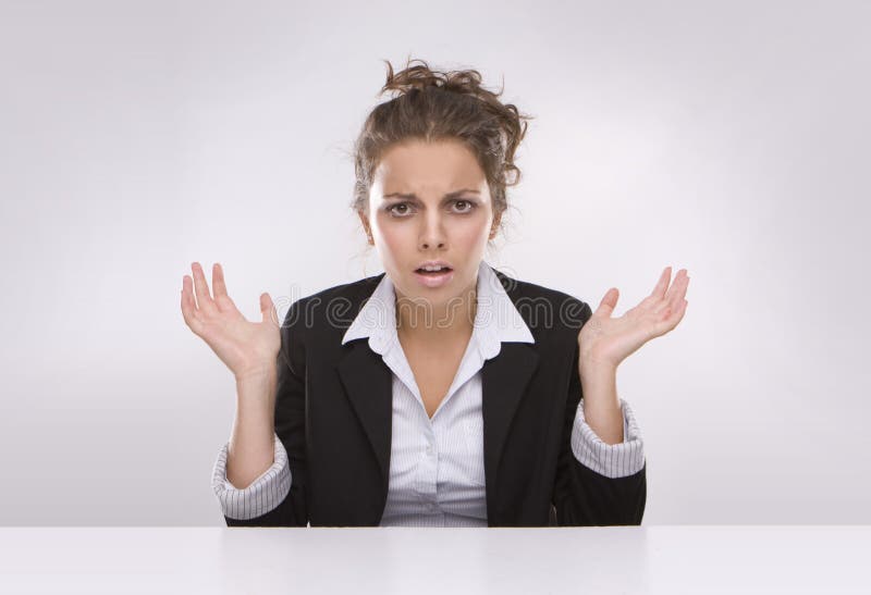 Trabalhador confuso imagem de stock. Imagem de cara, olhar - 10898511