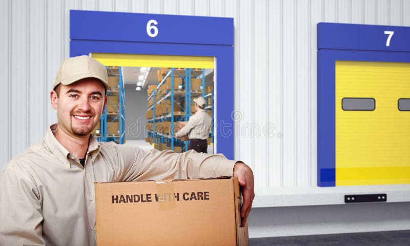 Trabalhador feliz foto de stock. Imagem de comerciante - 17007578