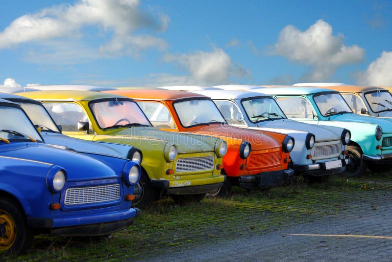 Old Trabbi stock photo. Image of trabant, berlin, autumn - 45763306
