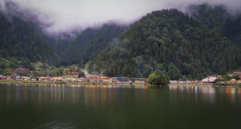 Trabzon / Turkey - August 07 2019: Panoramic View of Uzungol Which is a ...