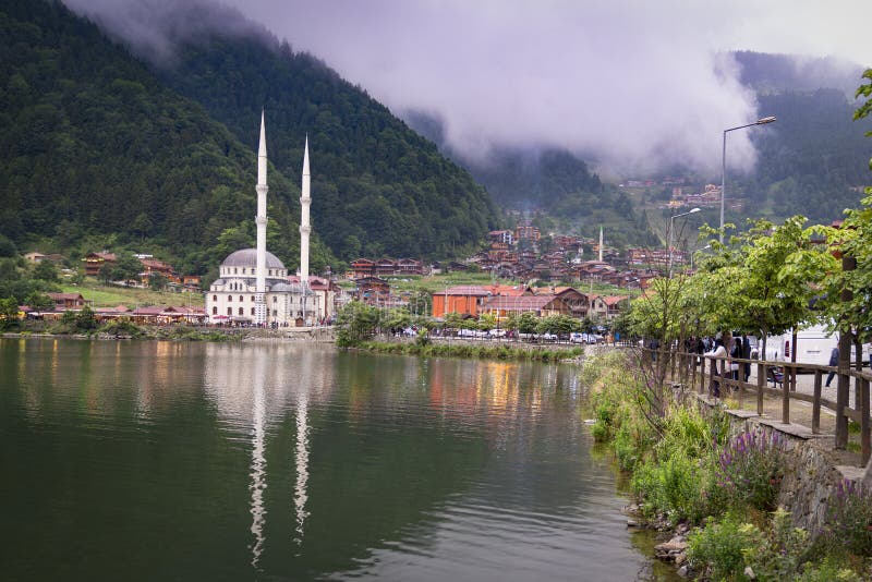 Trabzon / Turkey - August 07 2019: Panoramic View of Uzungol Which is a ...