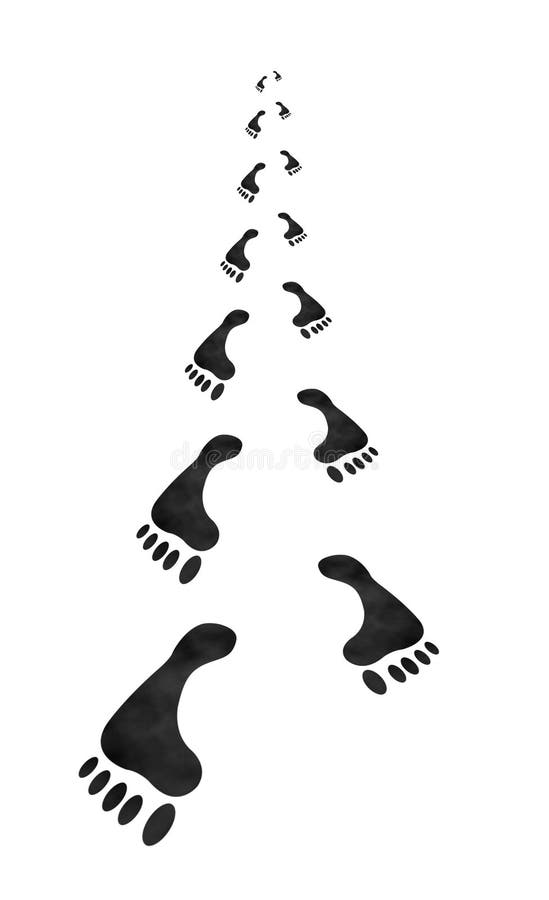 Tracce umane illustrazione di stock. Illustrazione di sporco - 7431936