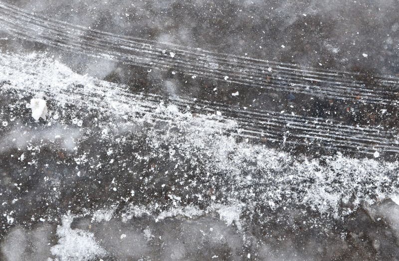 Trace from Car Wheel Spikes Stock Image - Image of danger, risk: 236107759