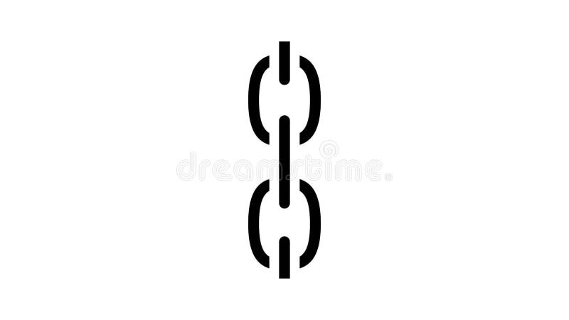 Trace Chain Glyph Icon Animation Stock Footage - Video of border ...