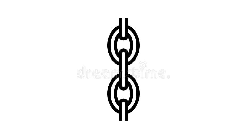 Trace Chain Line Icon Animation Stock Footage - Video of safety, shiny ...