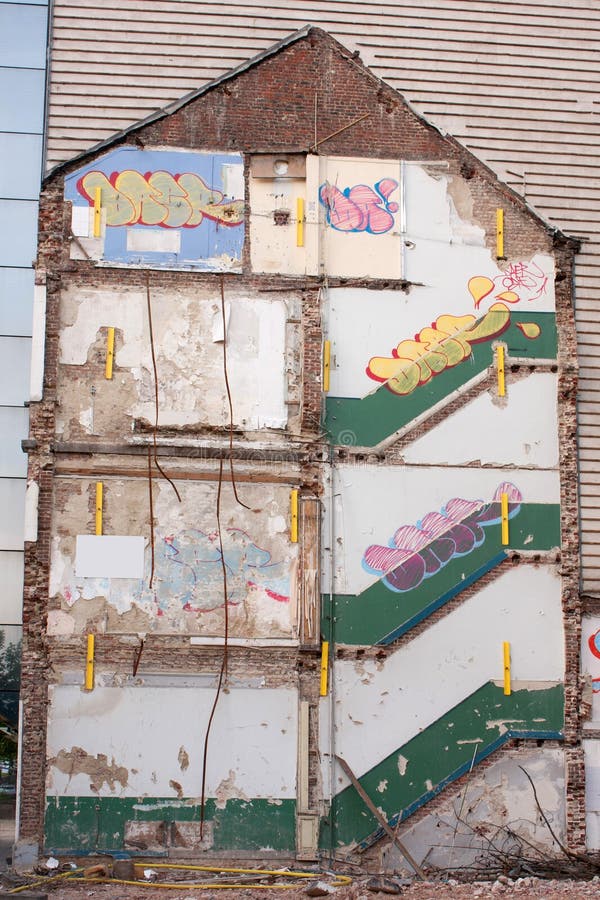 Demolished Building stock photo. Image of trash, east - 1954660