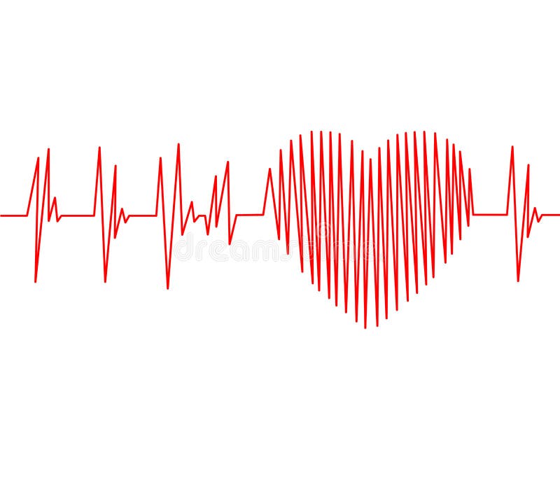 Trace Et Coeur D'impulsion De Cardiogramme Image stock - Image du soin ...