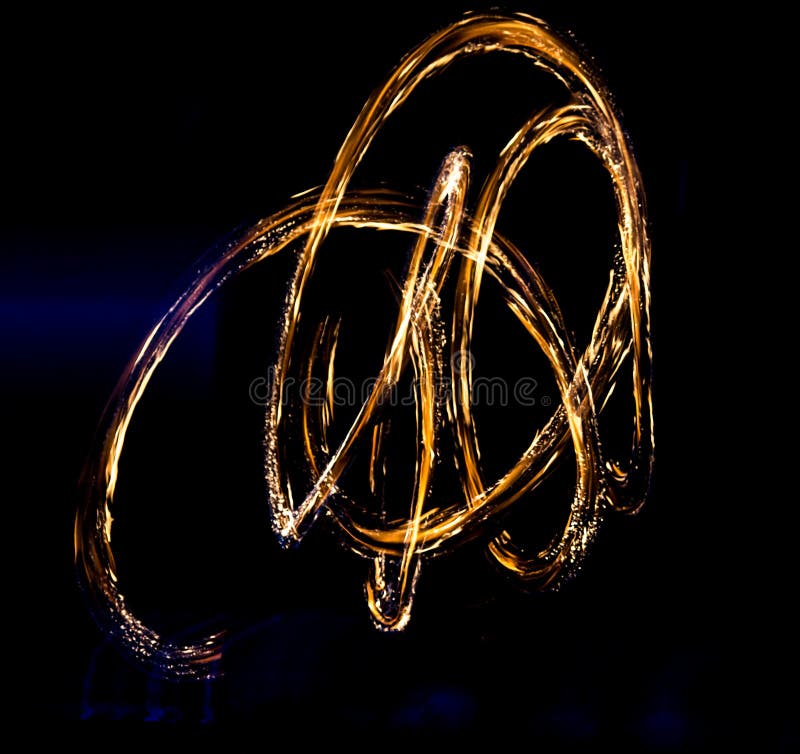 Trace of fire on black stock photo. Image of flame, motion - 105075824