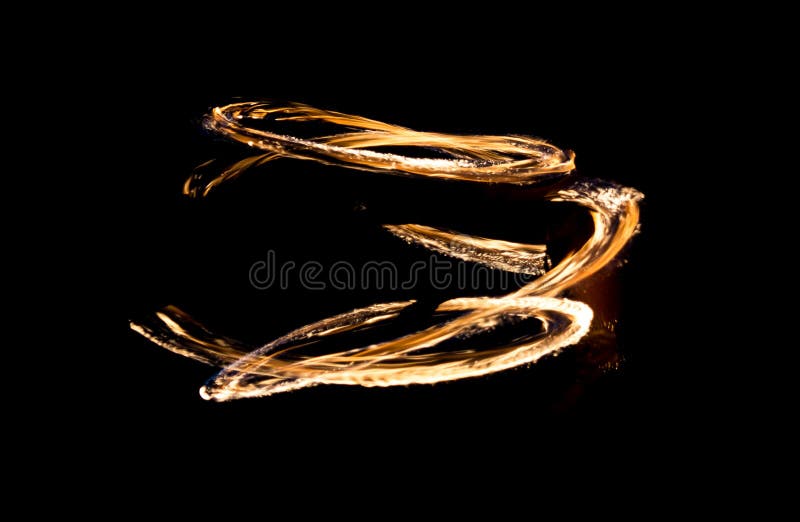 Trace of fire on black stock photo. Image of flame, motion - 105075824