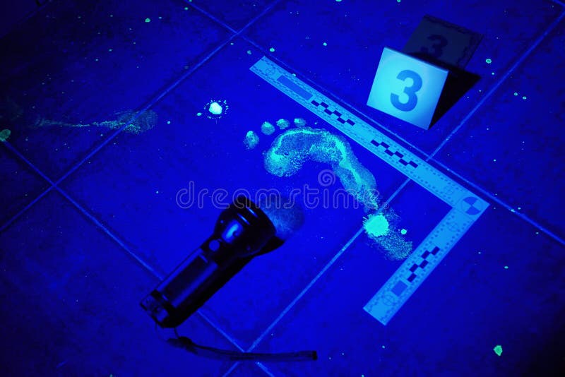 Fingerprint Under Uv Light Beam Stock Photos - Free & Royalty-Free ...