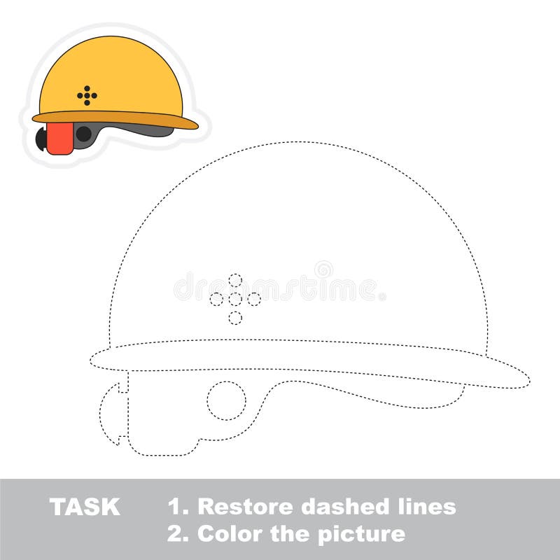 Trace Game for Engine Tool. Object from Set of Power Tools. Stock ...