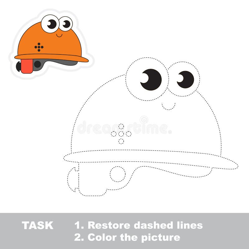 Trace Game for Engine Tool. Object from Set of Power Tools. Stock ...