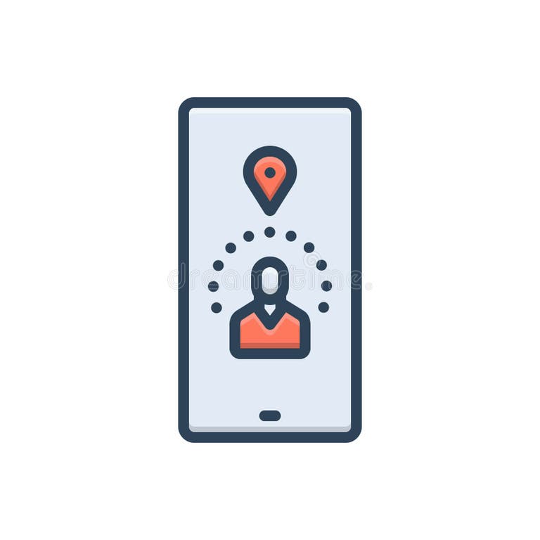 Color Illustration Icon for Trace, Discover and Find Stock Vector ...