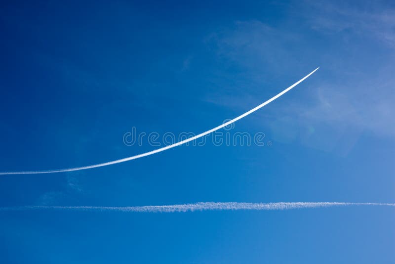 Trace jet stock image. Image of blue, open, overcast - 14356053