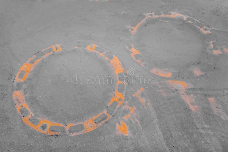 Trace of Manhole Pattern on Surface Sewer Texture Sewage Background ...