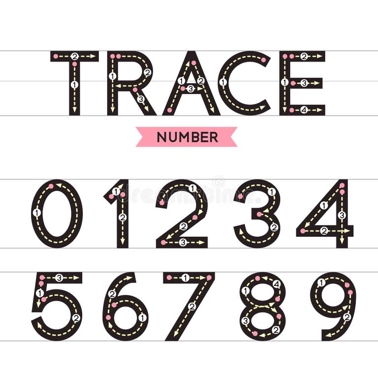 Trace Number Writing Stock Illustrations – 4,115 Trace Number Writing ...