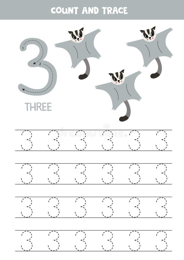 Numbers Tracing Practice. Writing Number Nine. Cute Cartoon Iguanas ...