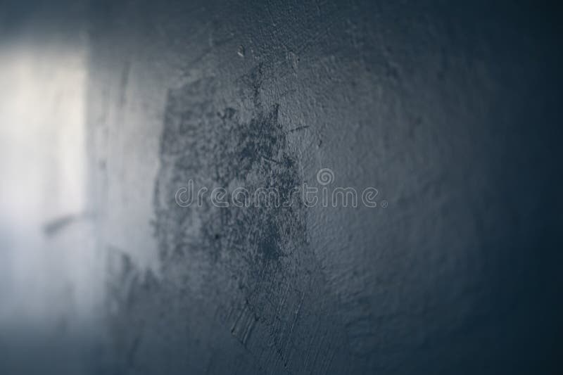 Trace of Paint on Wall. Blue Wall Stock Image - Image of grunge ...