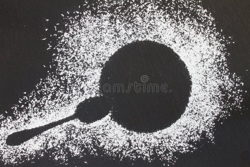 Trace of plate with spoon stock image. Image of trace - 62262095
