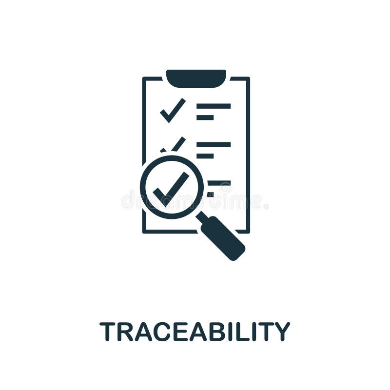 Traceability Icon Symbol. Creative Sign from Quality Control Icons ... Traceability Icon Symbol. Creative Sign from Quality Control Icons ...