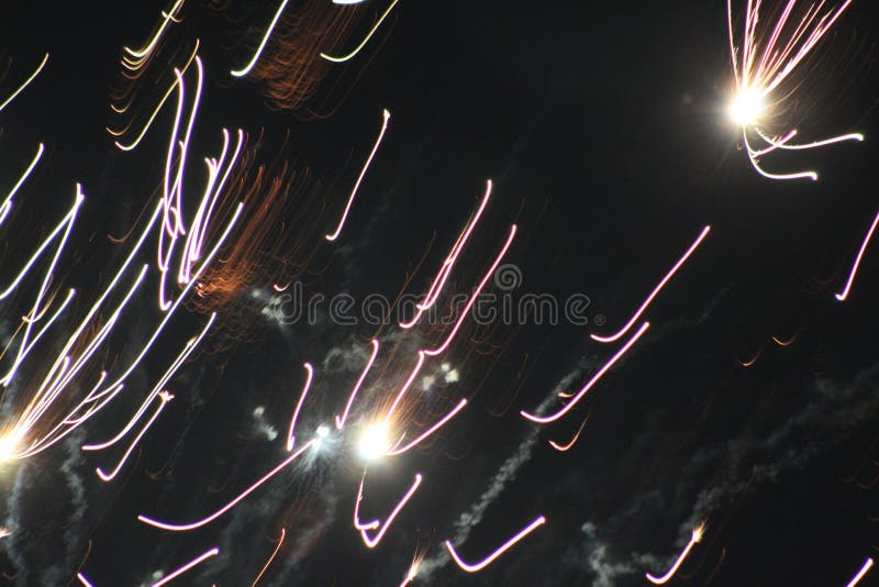 Tracers in the Night Sky stock photo. Image of trail - 158462028