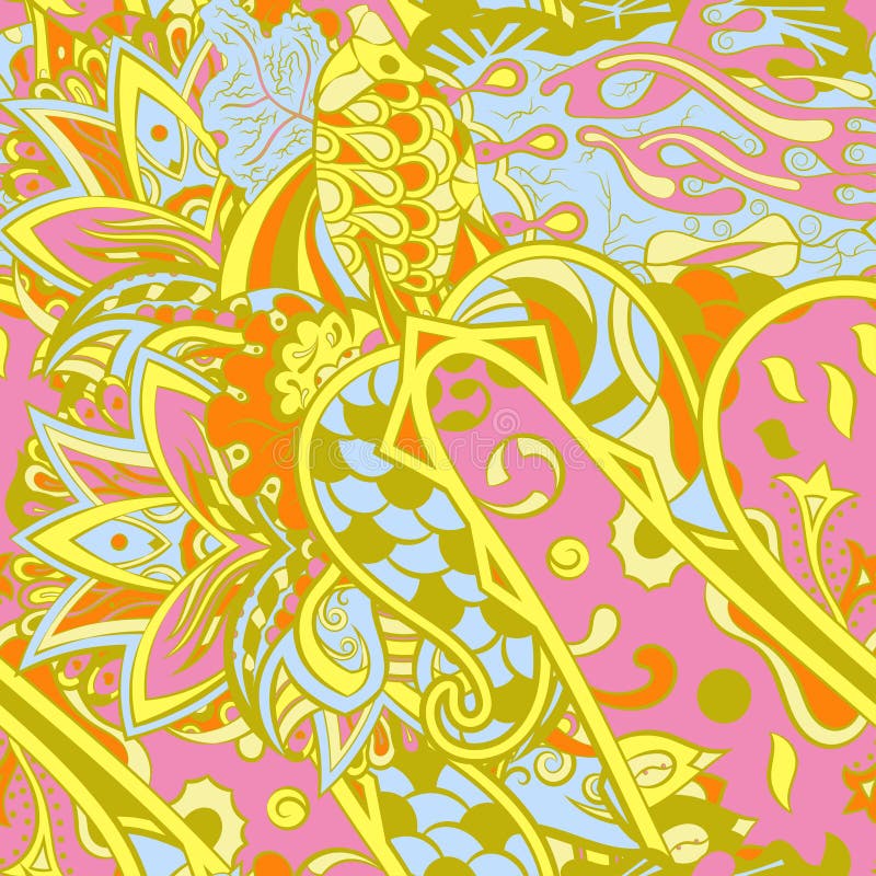 Design Pattern. Mixture of Topics, Abstract Art Stock Illustration ...