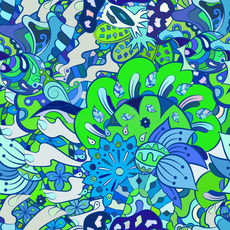 Design Pattern. Mixture of Topics, Abstract Art Stock Illustration ...