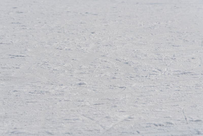 Traces on the Ice from Skates on the Rink Stock Photo - Image of frost ...