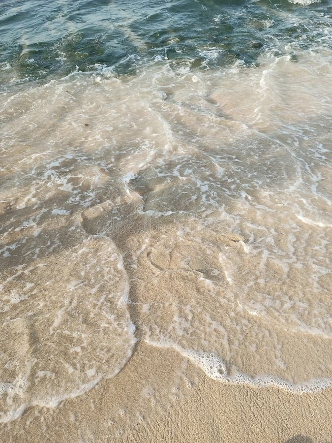 Traces of Light on the Beach Sand Stock Photo - Image of light ...