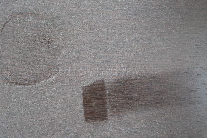 Traces of Objects on a Dusty Shelf. Haven T Been Cleaned in a Long Time ...