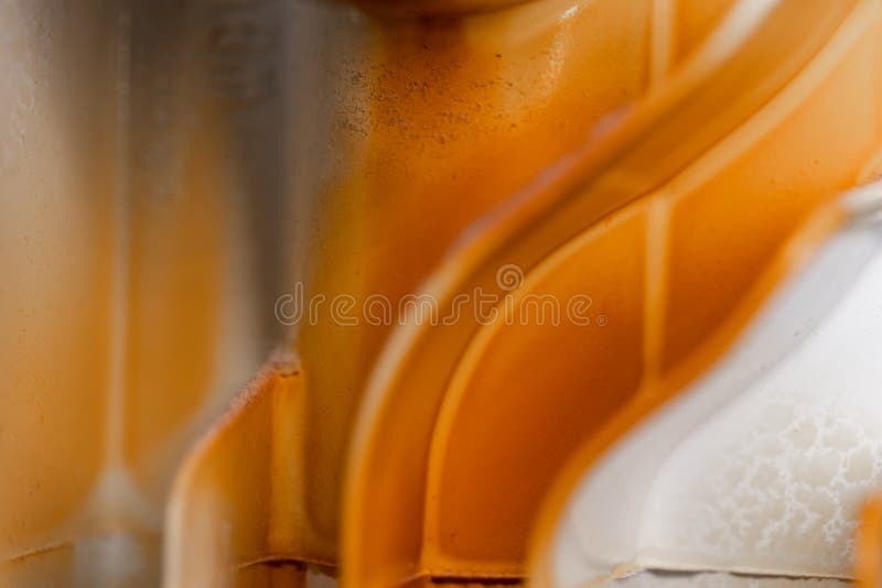 Traces of Rust on the Radiator.Surface is Coated with White Powder ...