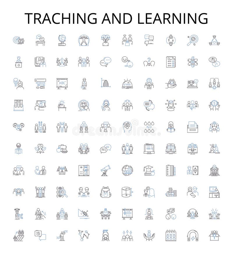 Traching and Learning Outline Icons Collection. Teaching, Learning ...