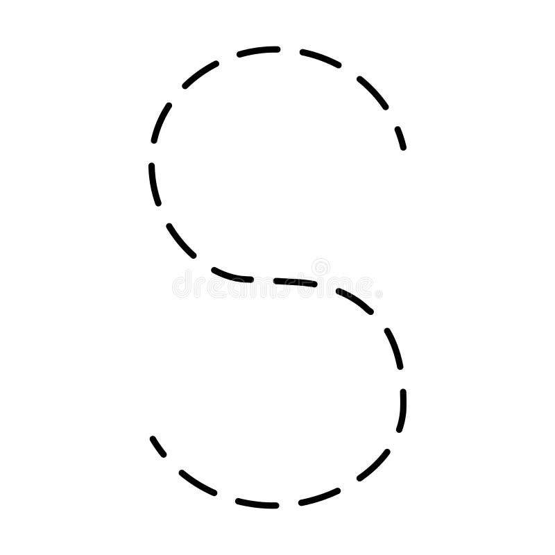 Tracing Alphabet Lowercase Small Letter B Prewriting Dotted Line