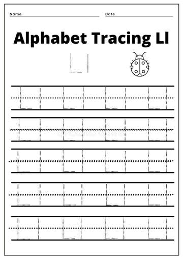 Tracing Worksheet Ll Stock Illustrations – 3 Tracing Worksheet Ll Stock ...