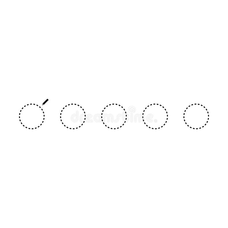 Trace the Circle Worksheet for Kindergarten and Preschoolers Kids for ...