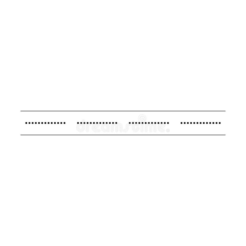 Tracing Line Dotted Horizontal Element for Kids Worksheet, Dotted Line ...