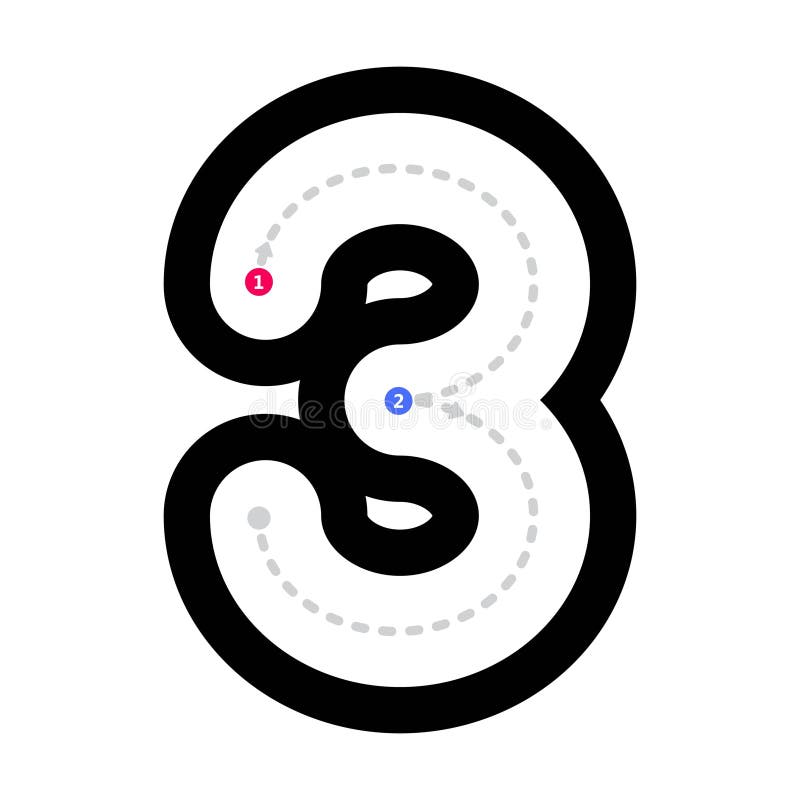 Dotted Line Math Worksheet Element Stock Illustrations – 20 Dotted Line ...