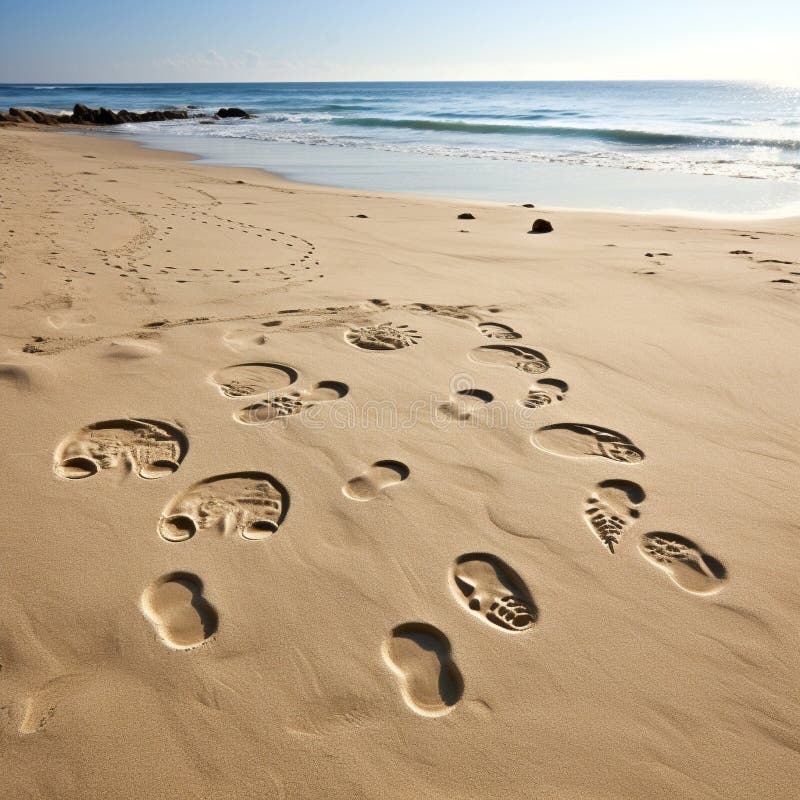 Tracing our Footprints stock illustration. Illustration of displaying ...