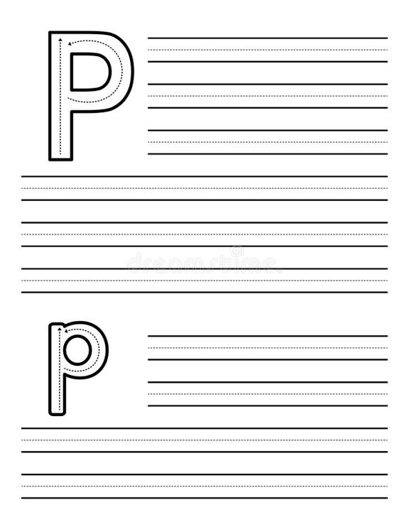 P Alphabet Worksheet Stock Illustrations – 603 P Alphabet Worksheet ...