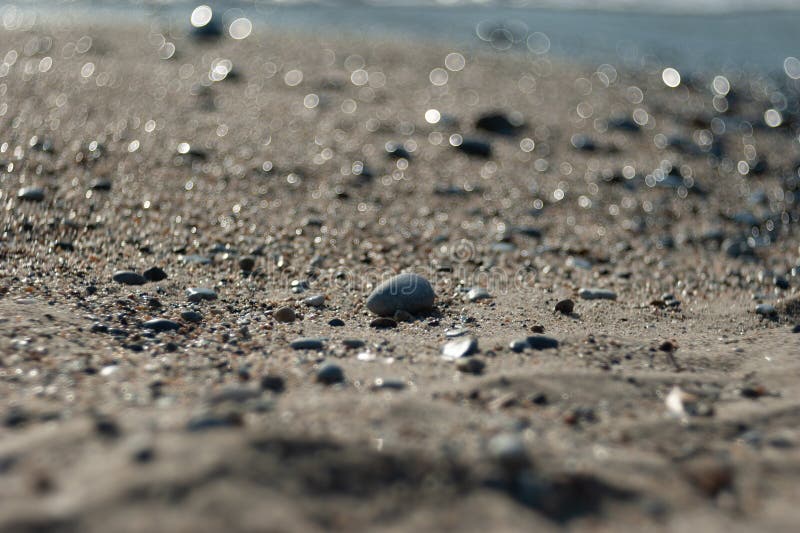 Tracing Stones on the Beach Near the Sea Stock Photo - Image of stack ...