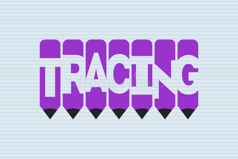 Tracing Text with Pen Symbol Creative Ideas Design. Tracing Typography ...