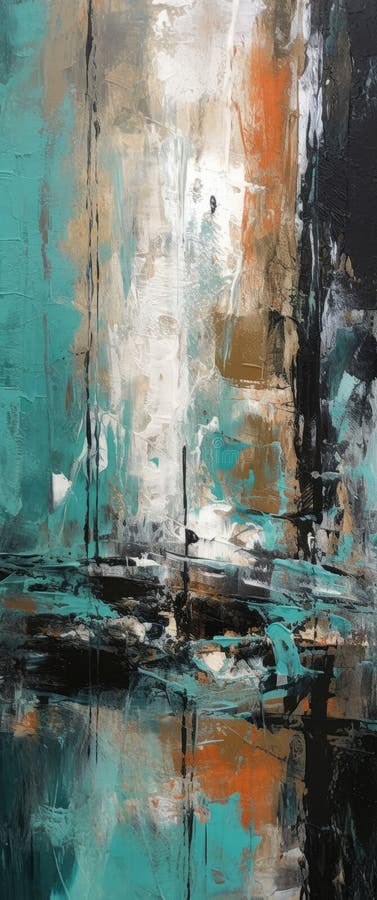 Tracing Waves with Complementary Pastels. Abstract Art for Posters ...