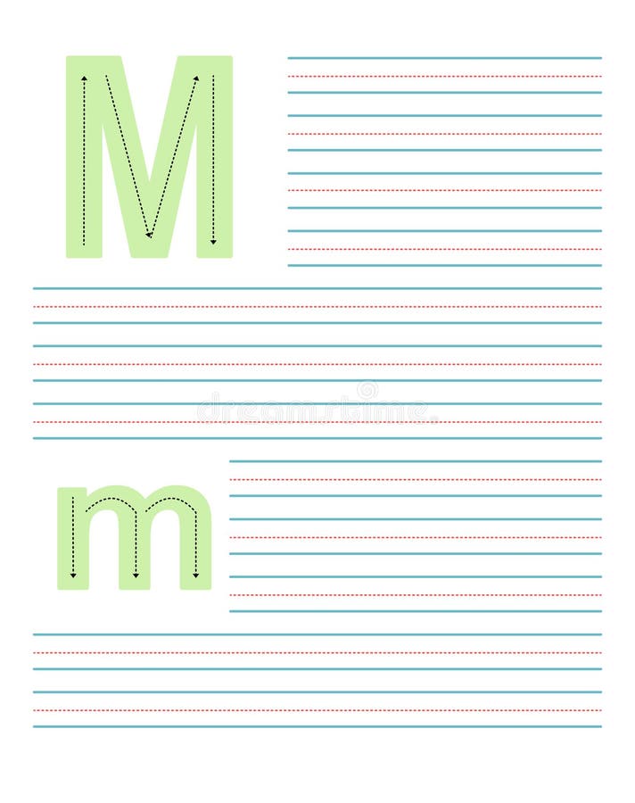 Colorful Tracing Worksheet for Learning To Write the Capital and ...